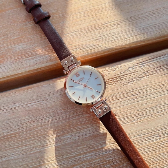 Accessories | Vintage Braided Leather Watch Rumours Quartz Elegant ...